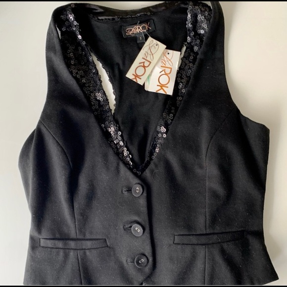 LaRok | Jackets & Coats | Larok Embellished Vestbrand New With | Poshmark